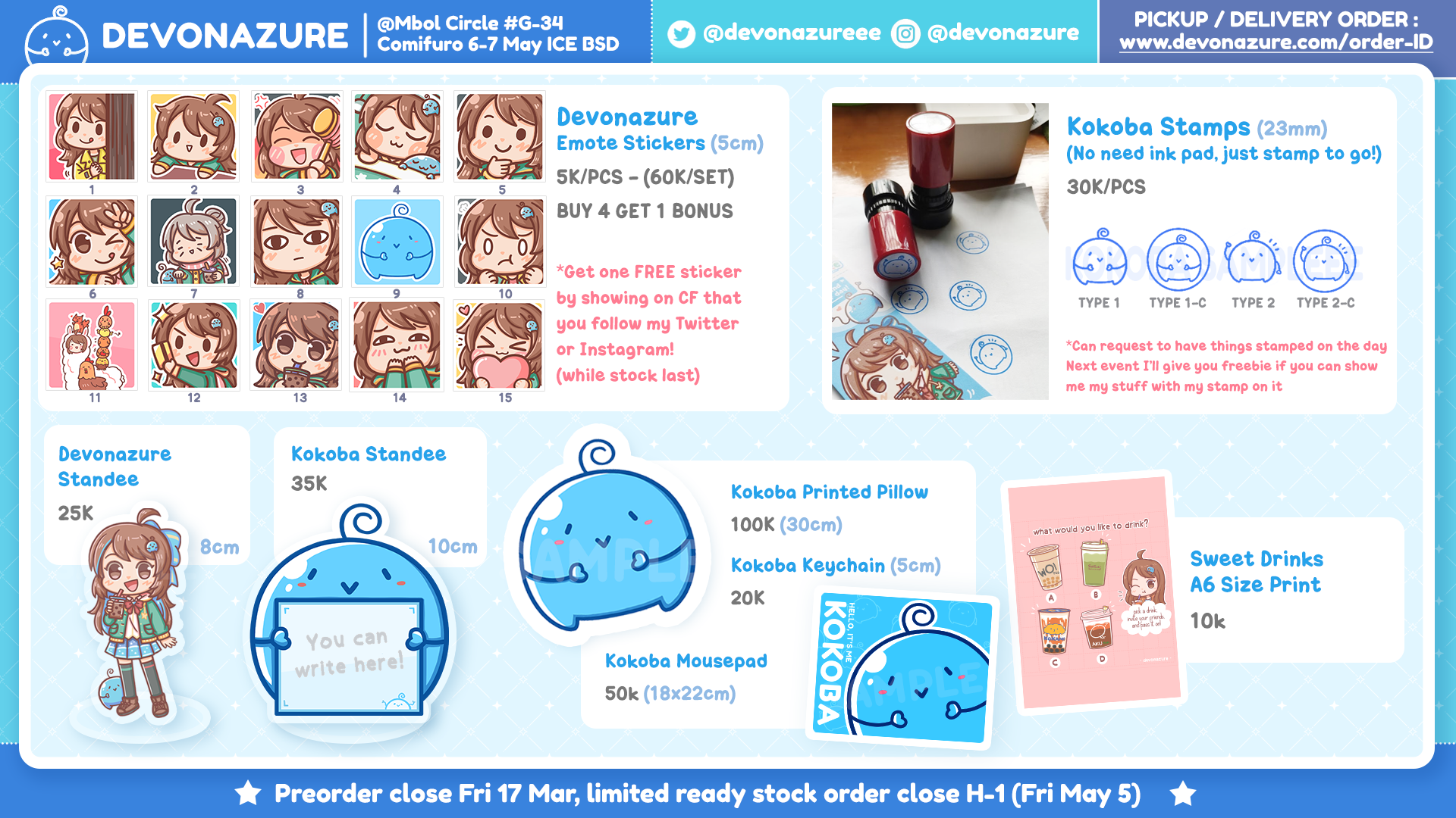 Devonazure - Comifuro 16 Devonazure Merch Catalog